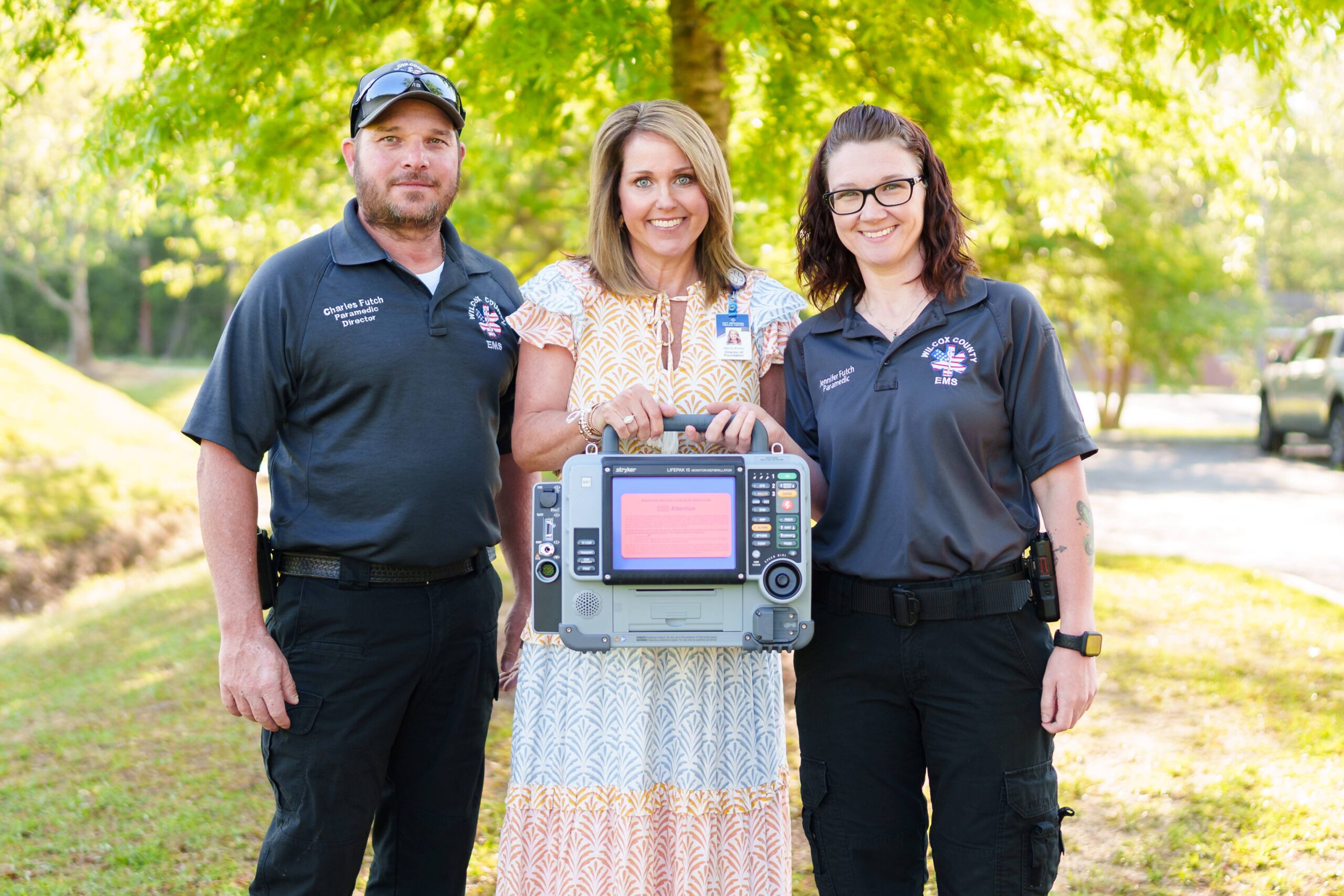 TRMC Foundation donates 12-Lead EKG Monitor to Wilcox EMS - Southwell ...