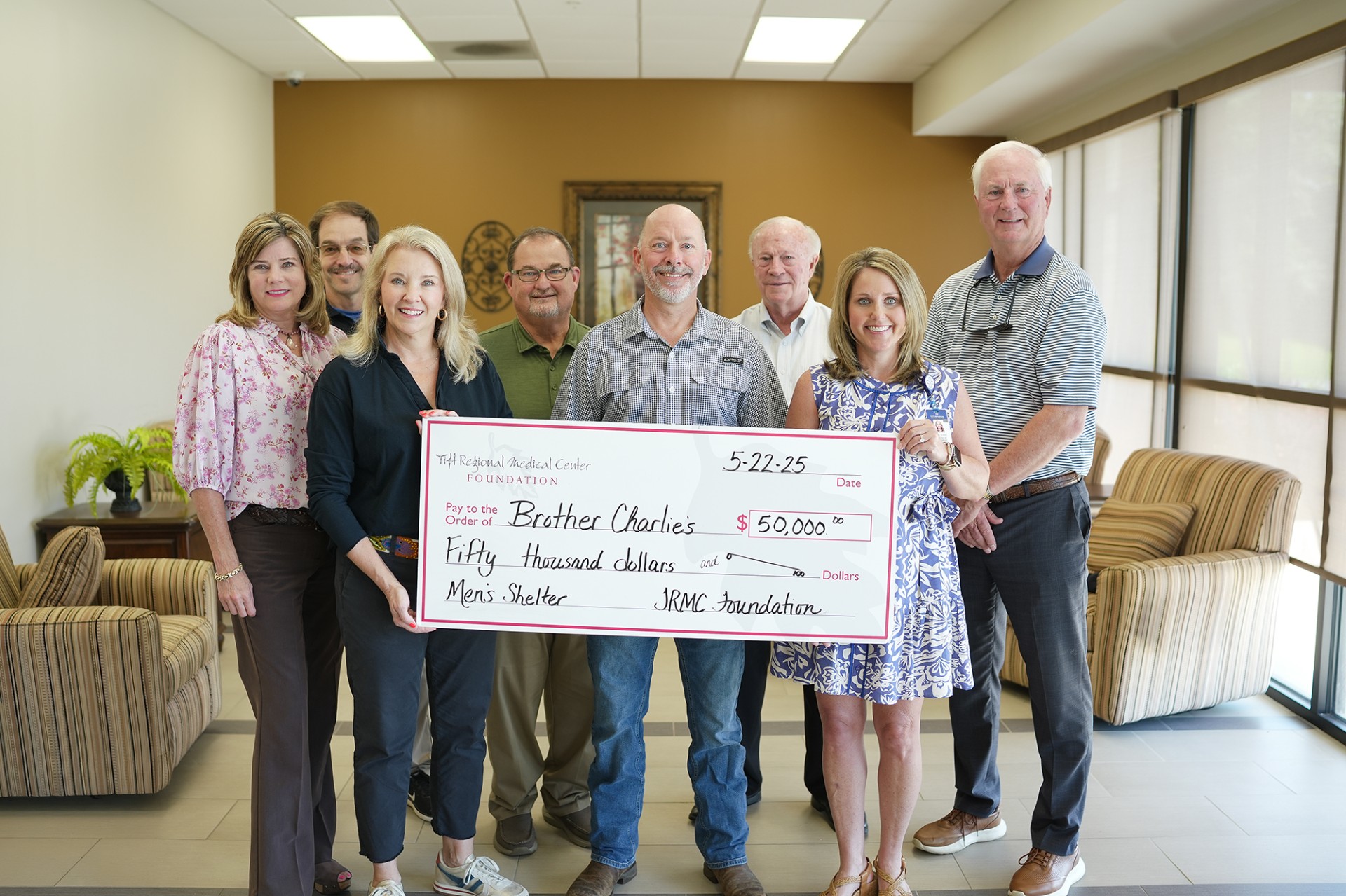 TRMC Foundation Donates $50,000 to Brother Charlie’s in Tifton ...